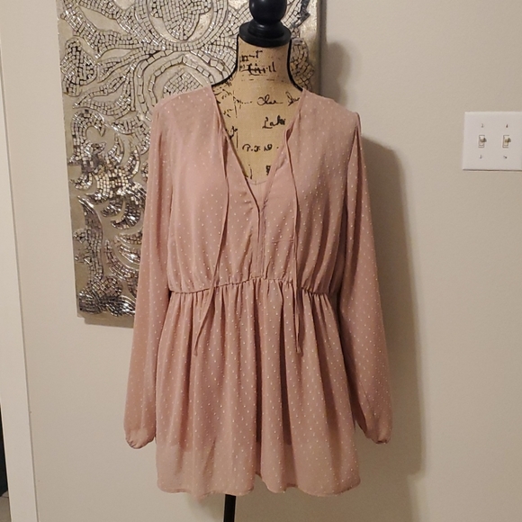 torrid | Tops | Torrid Blush Chiffon Blouse | Poshmark